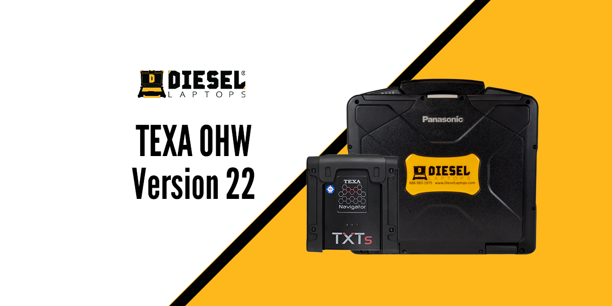 Diesel Laptops - TEXA IDC5 Off-Highway Version 22 Update