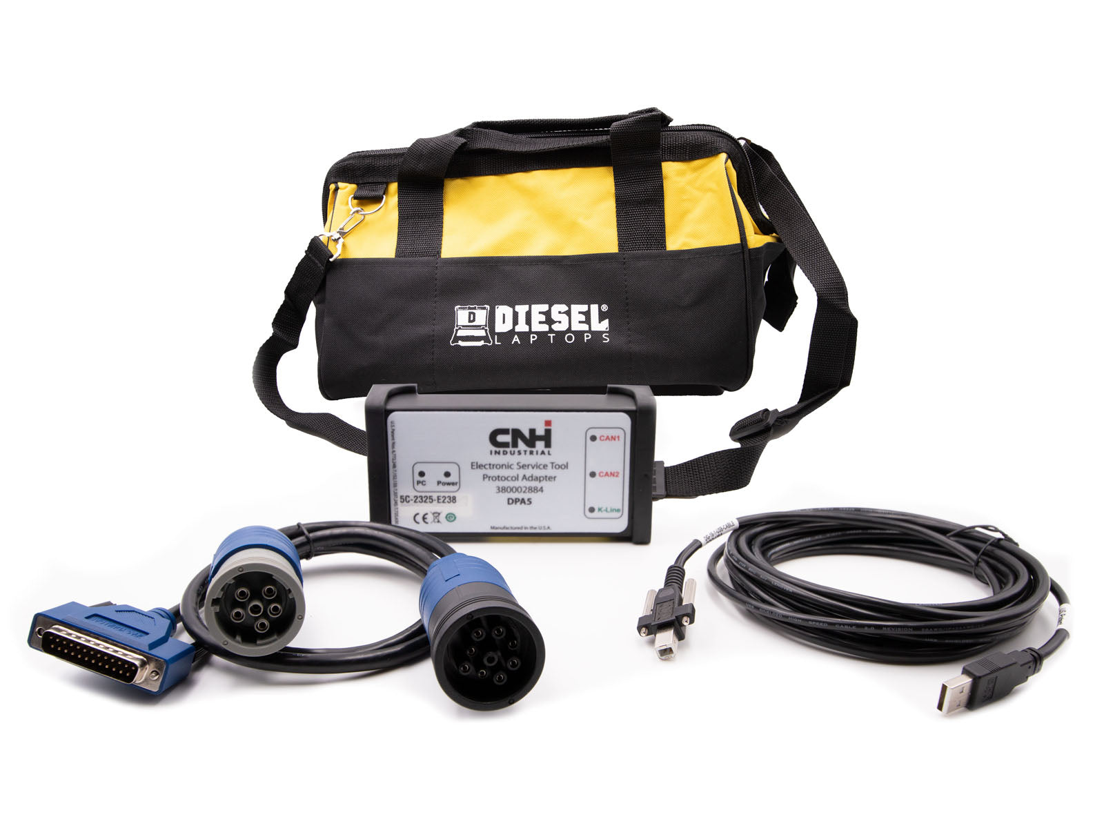 CNH DPA5 Electonic Service Tool Adapter Cable Kit | Diesel Laptops