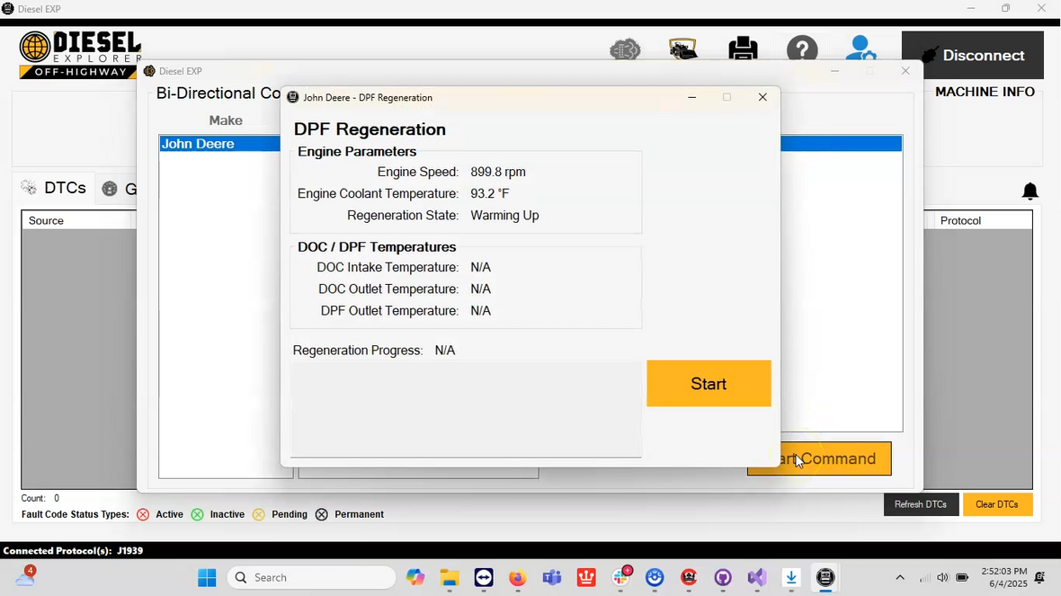 Diesel Explorer (DXP) Off-Highway - Perform Regens, Clear Fault Codes ...
