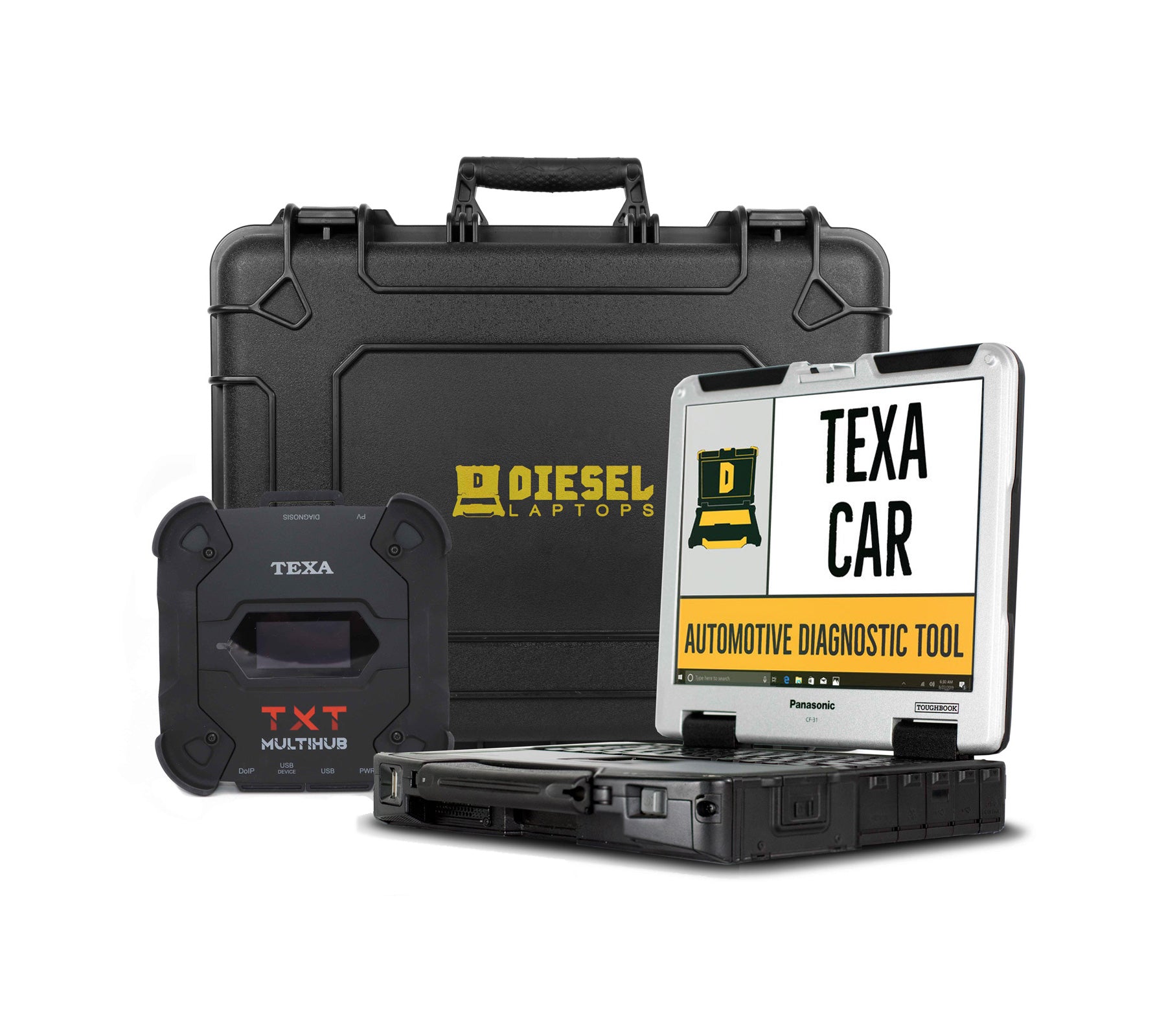 TEXA Car Diagnostic Bundle with Multihub — Diesel Laptops