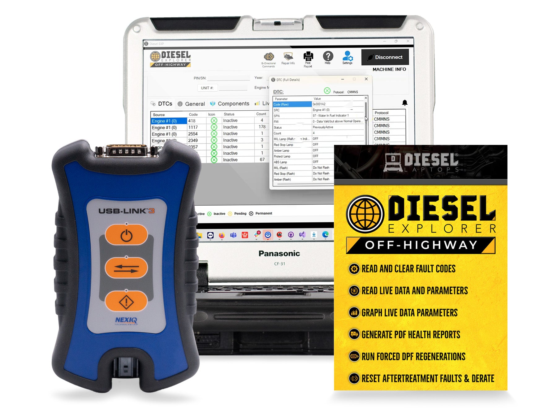 Diesel Universal Off Highway Diagnostic Laptop Kit | Diesel Laptops
