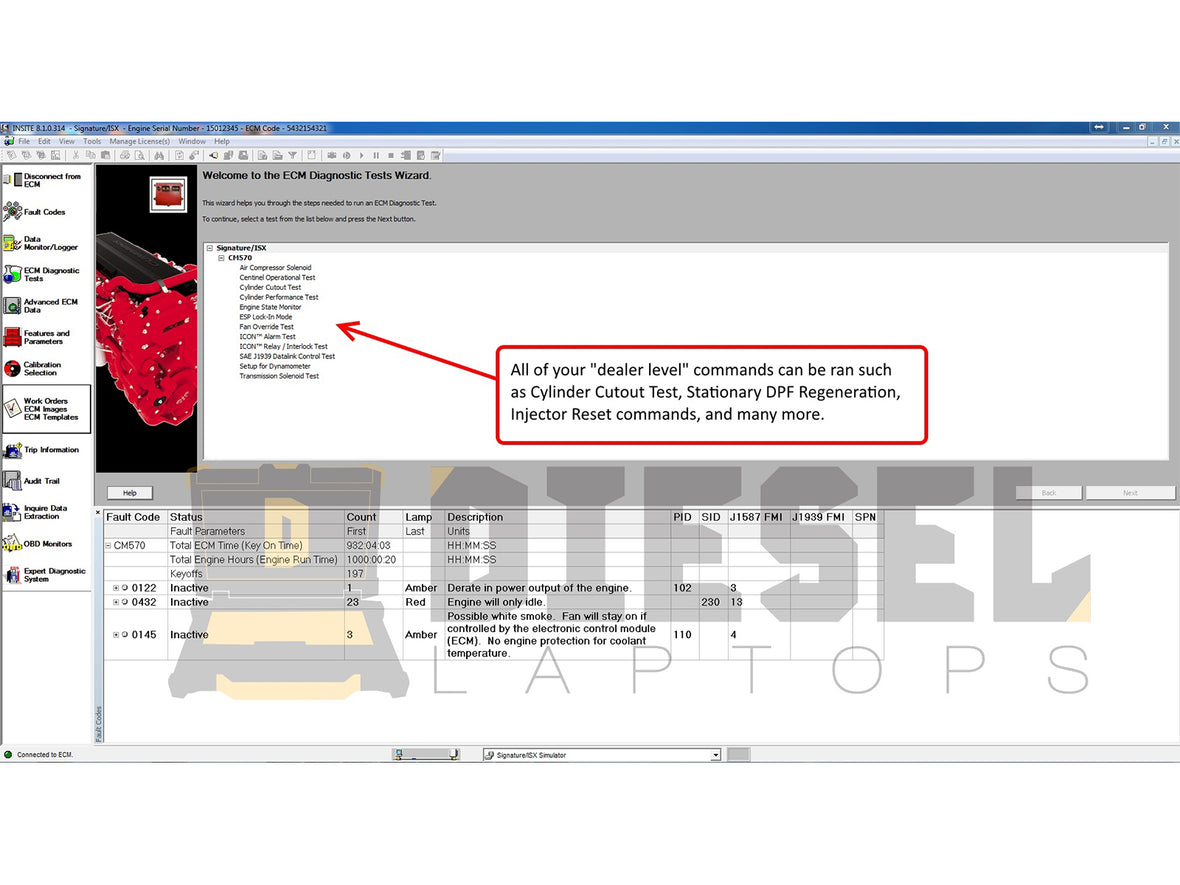 Cummins Insite Diagnostic Laptop Kit with Nexiq USB Link 3 | Diesel Laptops
