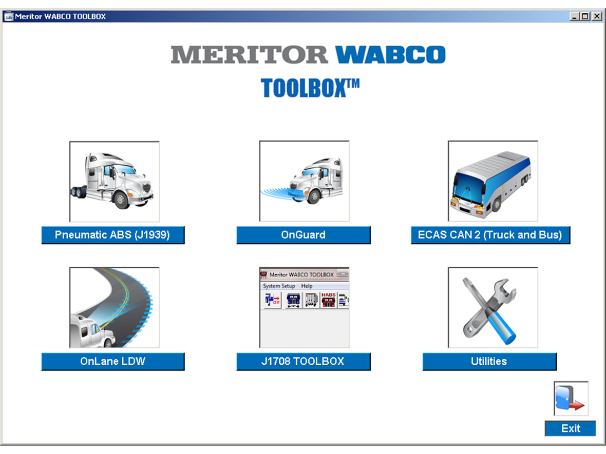 Meritor WABCO ABS Diagnostic Software Toolbox v13 | Diesel Laptops